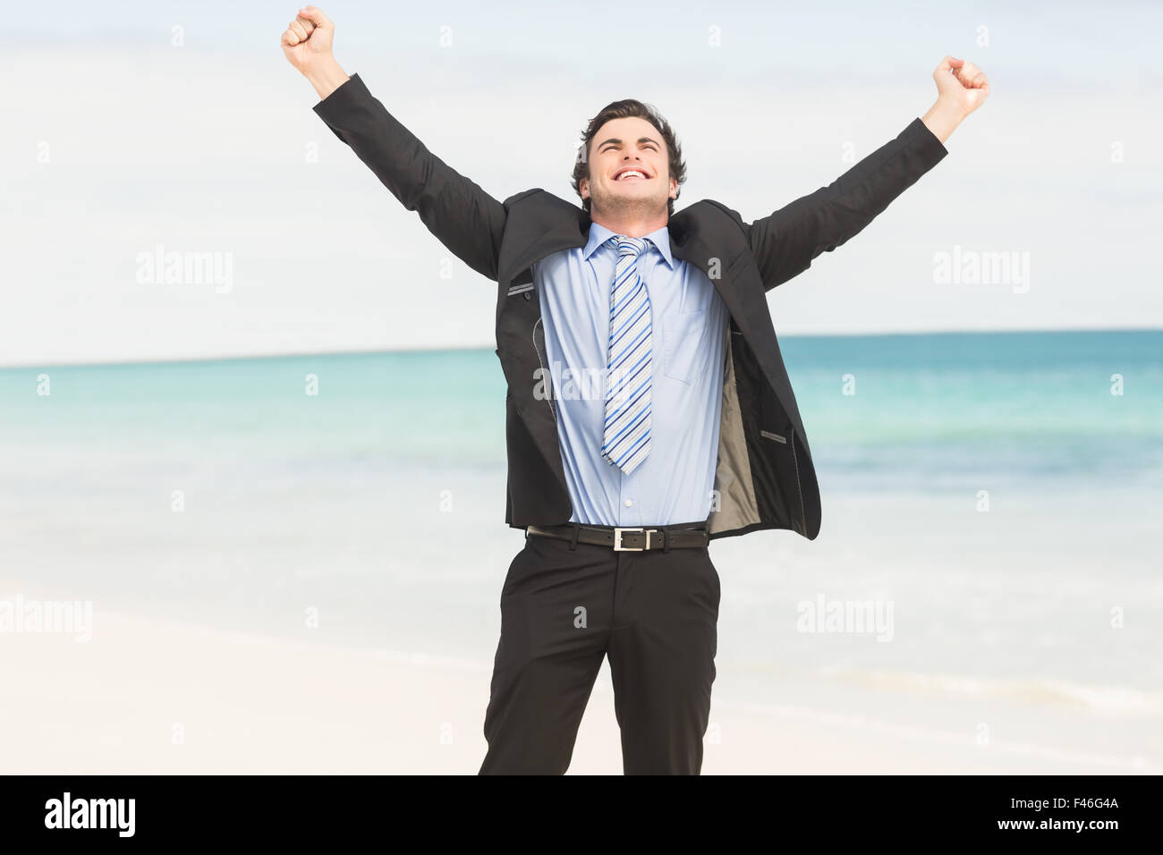 Businessman cheering hi-res stock photography and images - Alamy