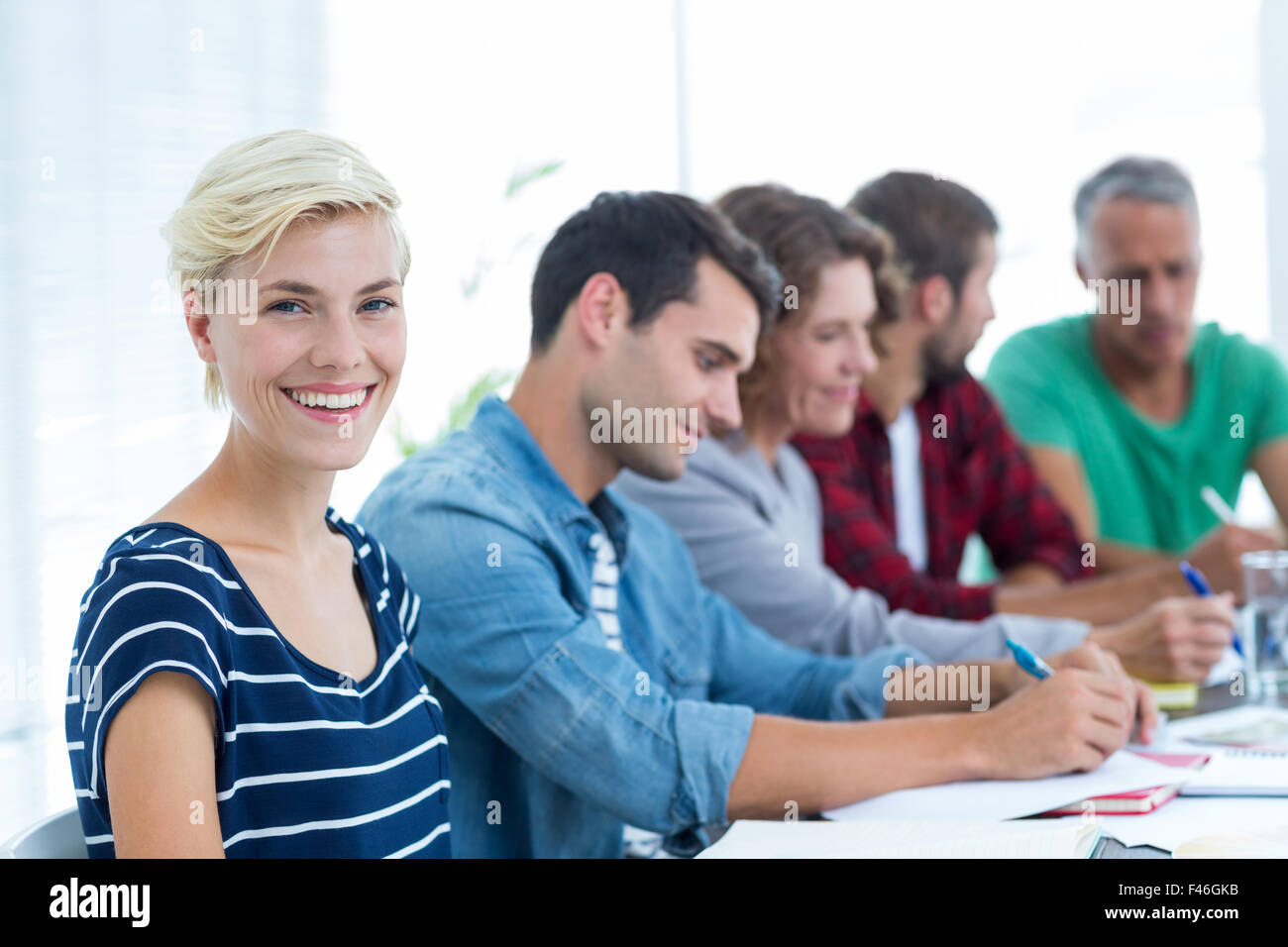 Creative business people in meeting Stock Photo - Alamy