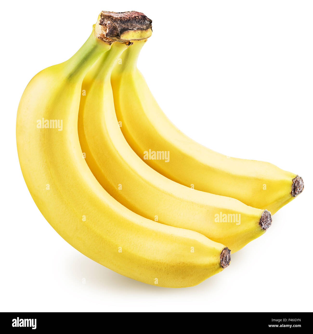 Bananas isolated on a white background. Picture is of high quality ...