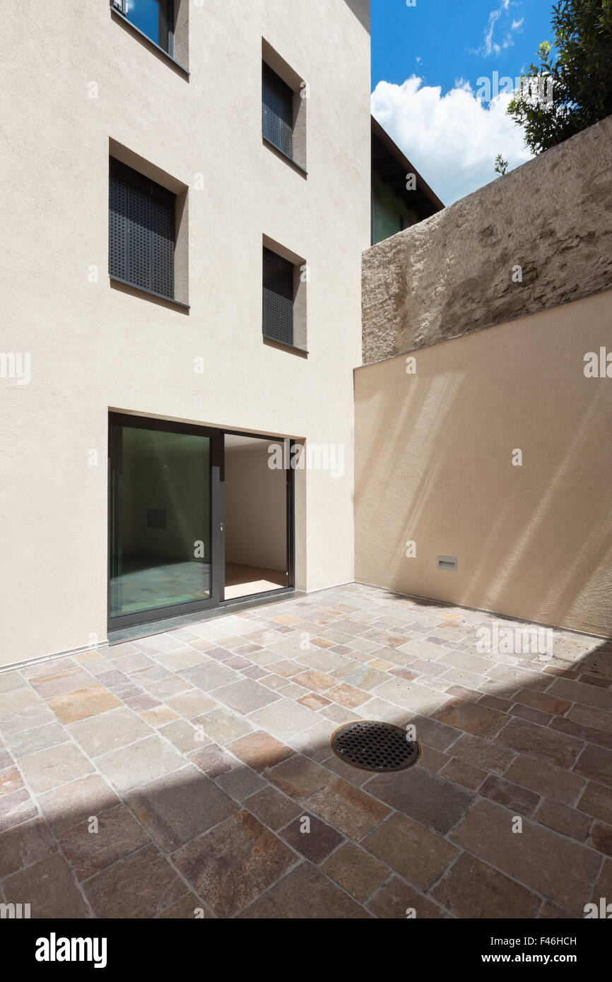 New architecture, modern house, view from outside Stock Photo - Alamy