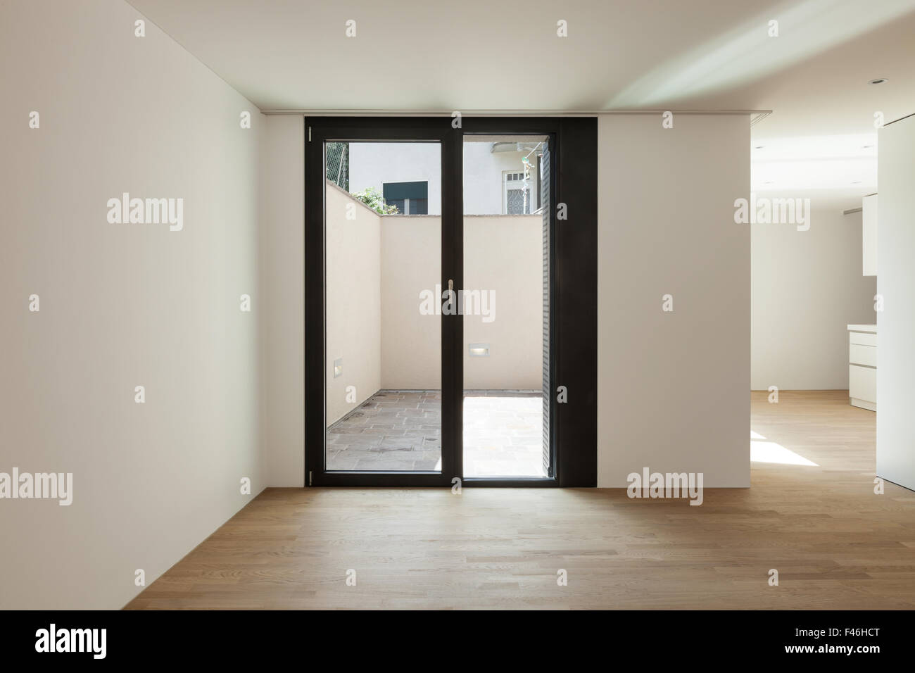 interior new house, veranda view from the hall Stock Photo - Alamy