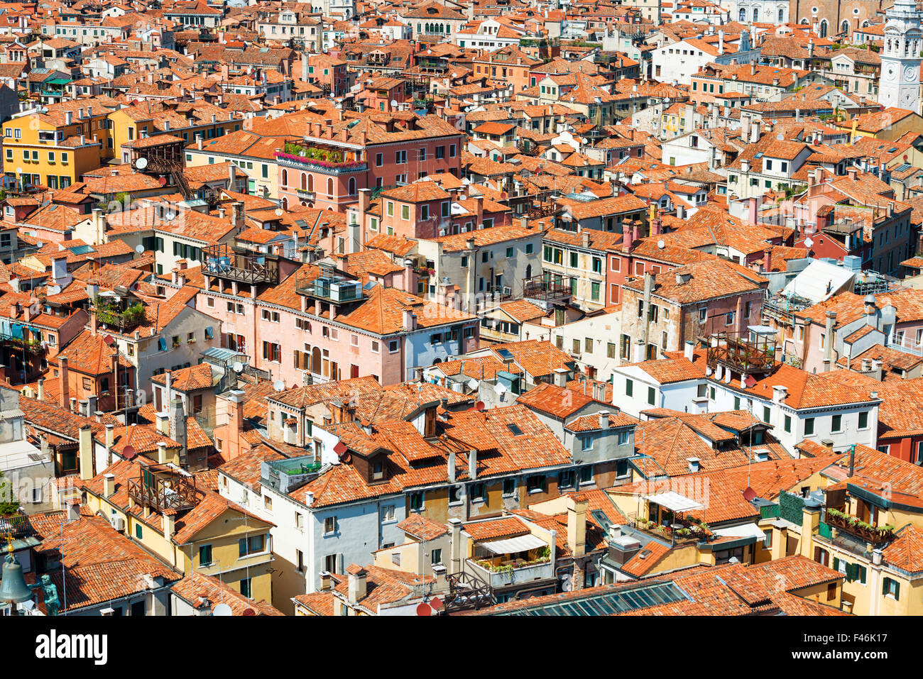 Venice roofs from above Stock Photo - Alamy