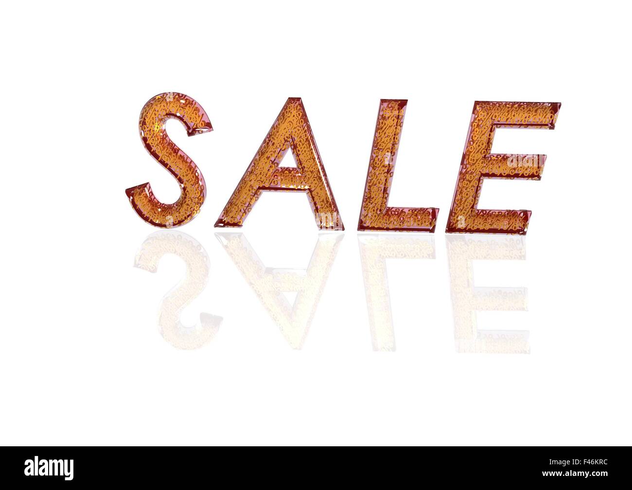 Word SALE made from percentage symbols Stock Photo - Alamy