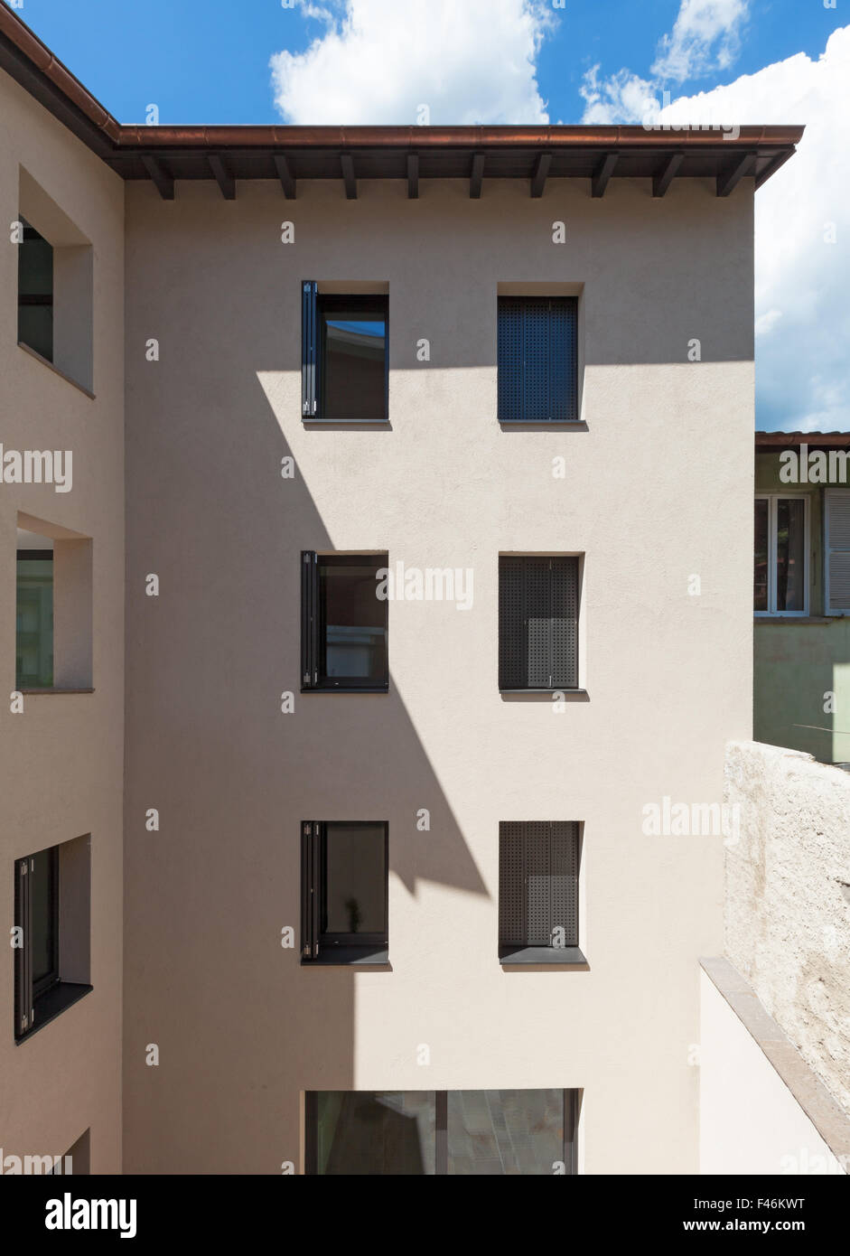 New architecture, modern house, view from outside Stock Photo - Alamy