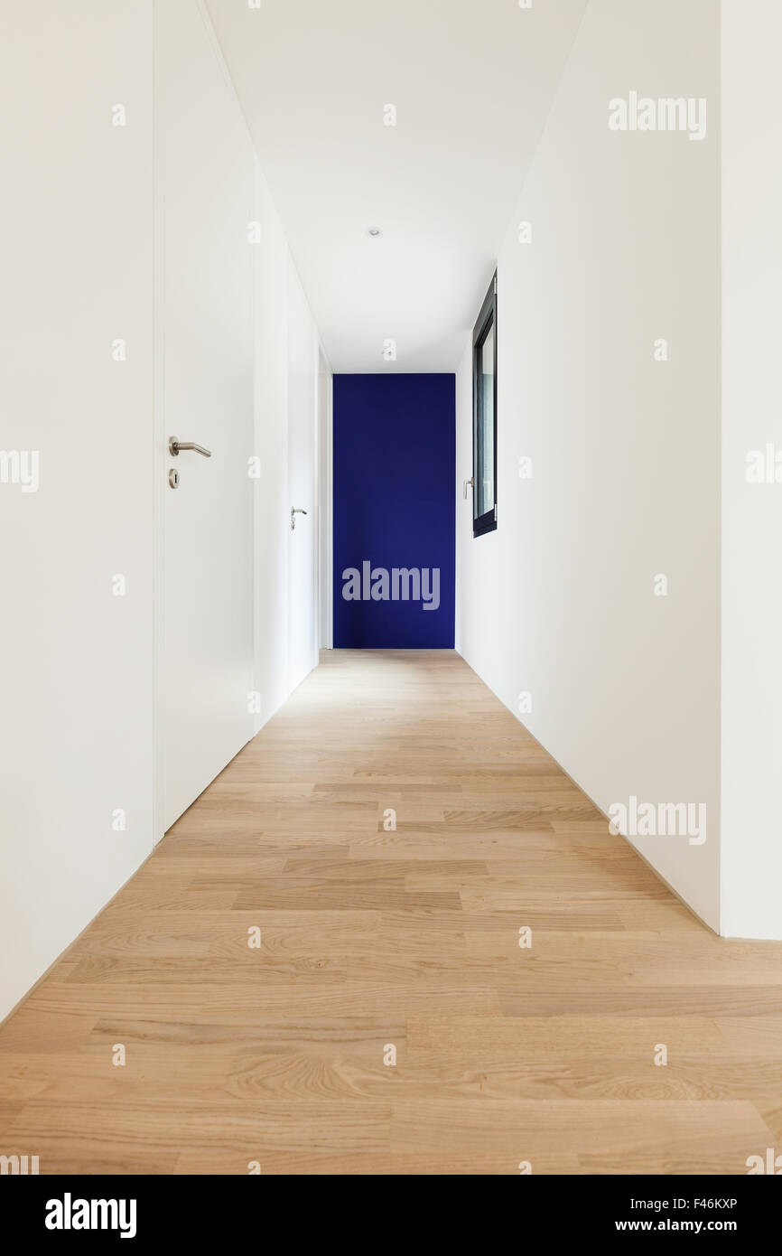 interior new house; corridor view Stock Photo - Alamy