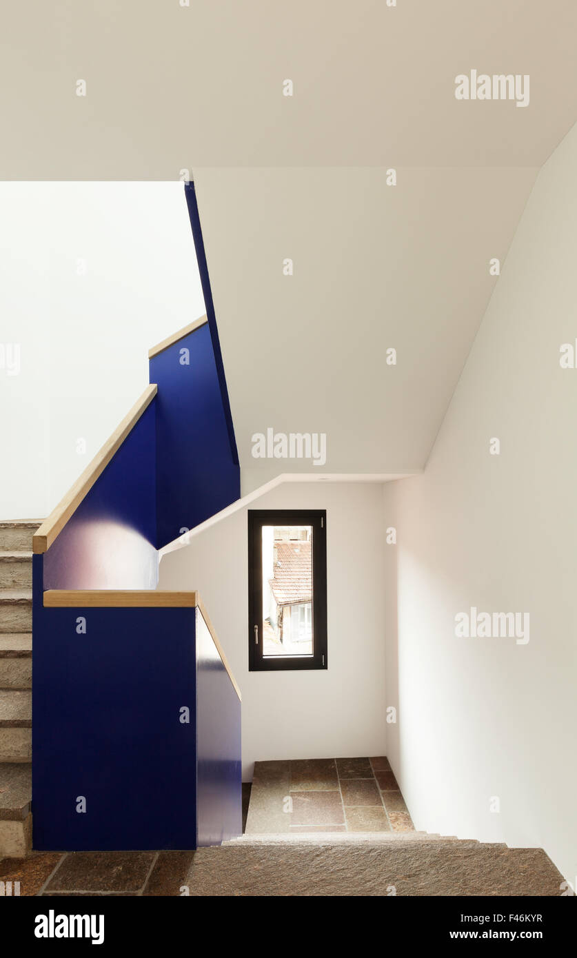 interior, stone stairs of a modern building Stock Photo - Alamy