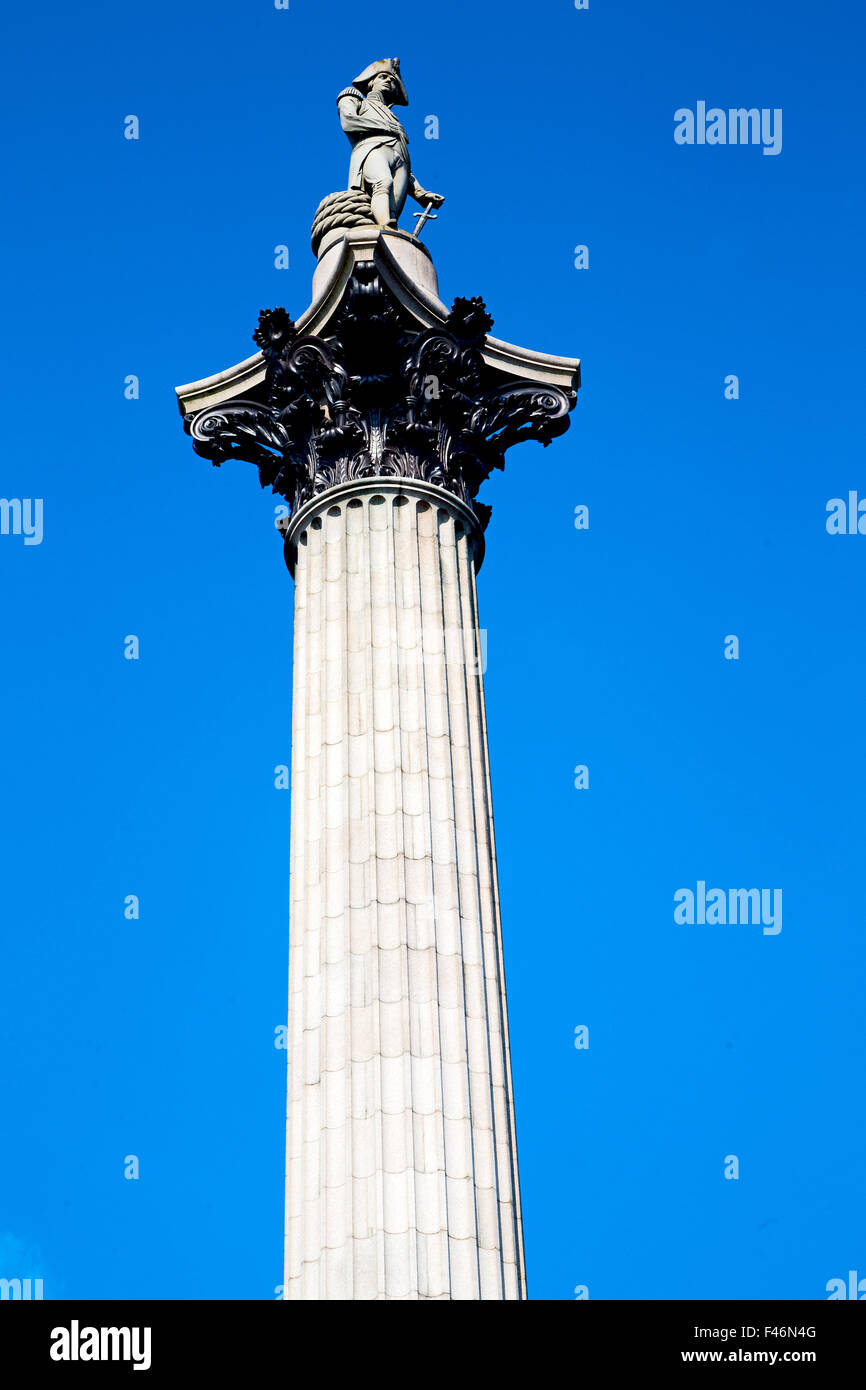 column in london england old architecture and sky Stock Photo - Alamy