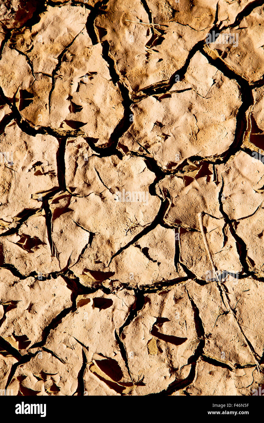 cracked sand in morocco africa desert abstract macro Stock Photo - Alamy