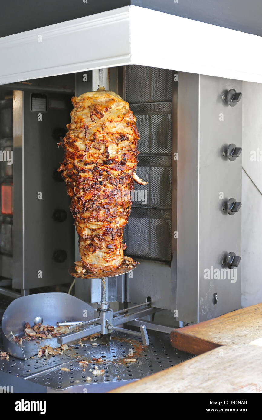 Rotisserie greek gyros hi-res stock photography and images - Alamy