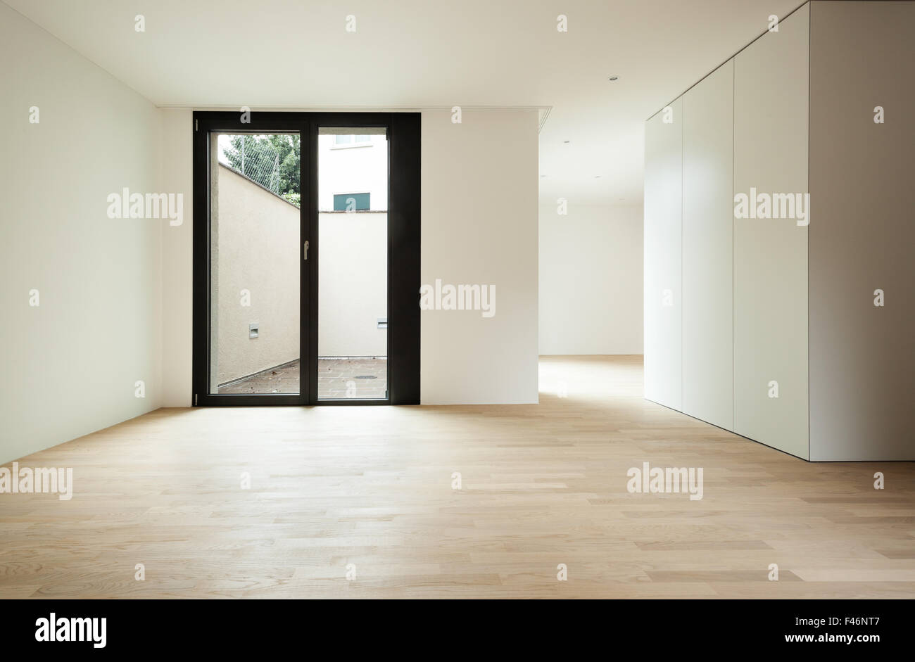 interior new house, veranda view from the hall Stock Photo - Alamy