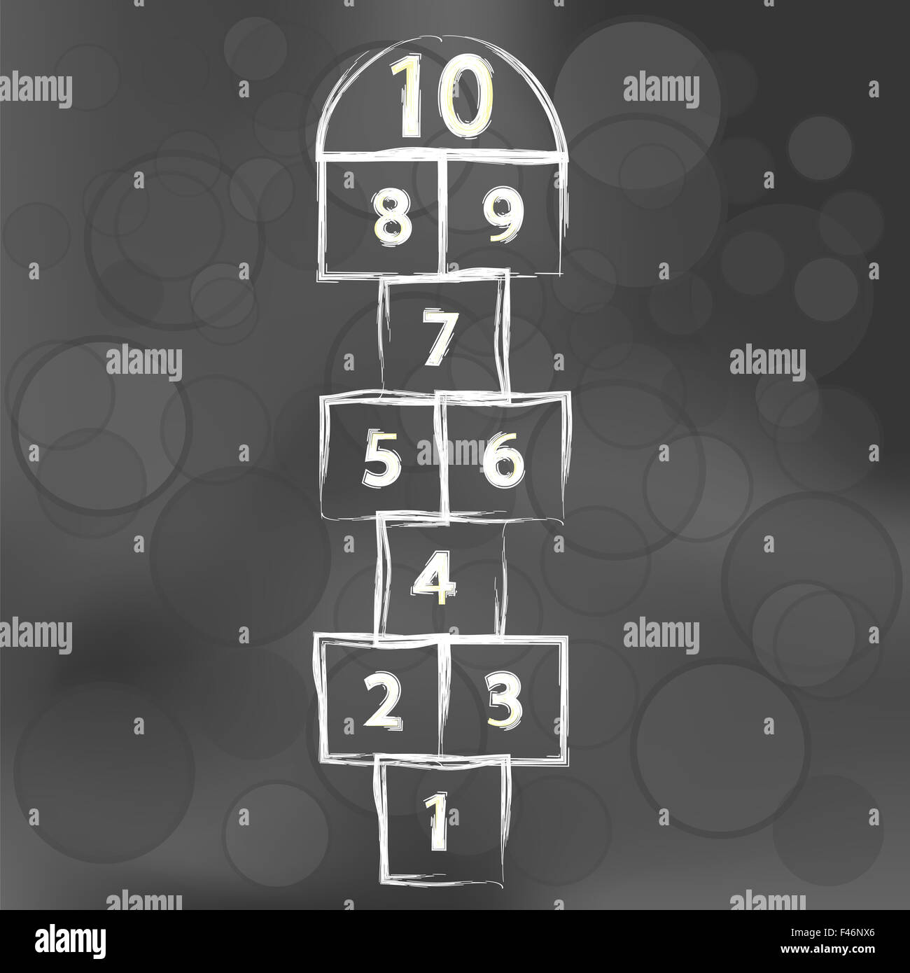 Hopscotch icon hi-res stock photography and images - Alamy