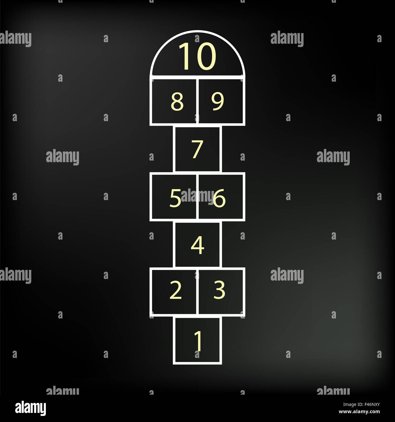 Playground school numbers hopscotch hi-res stock photography and images ...