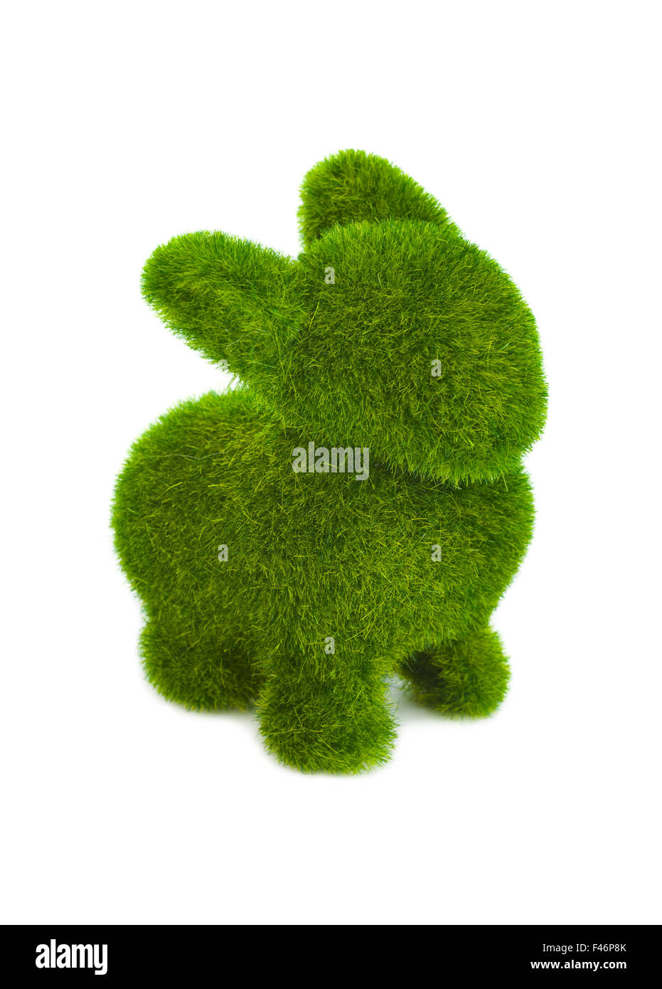 Rabbit made of grass Stock Photo - Alamy