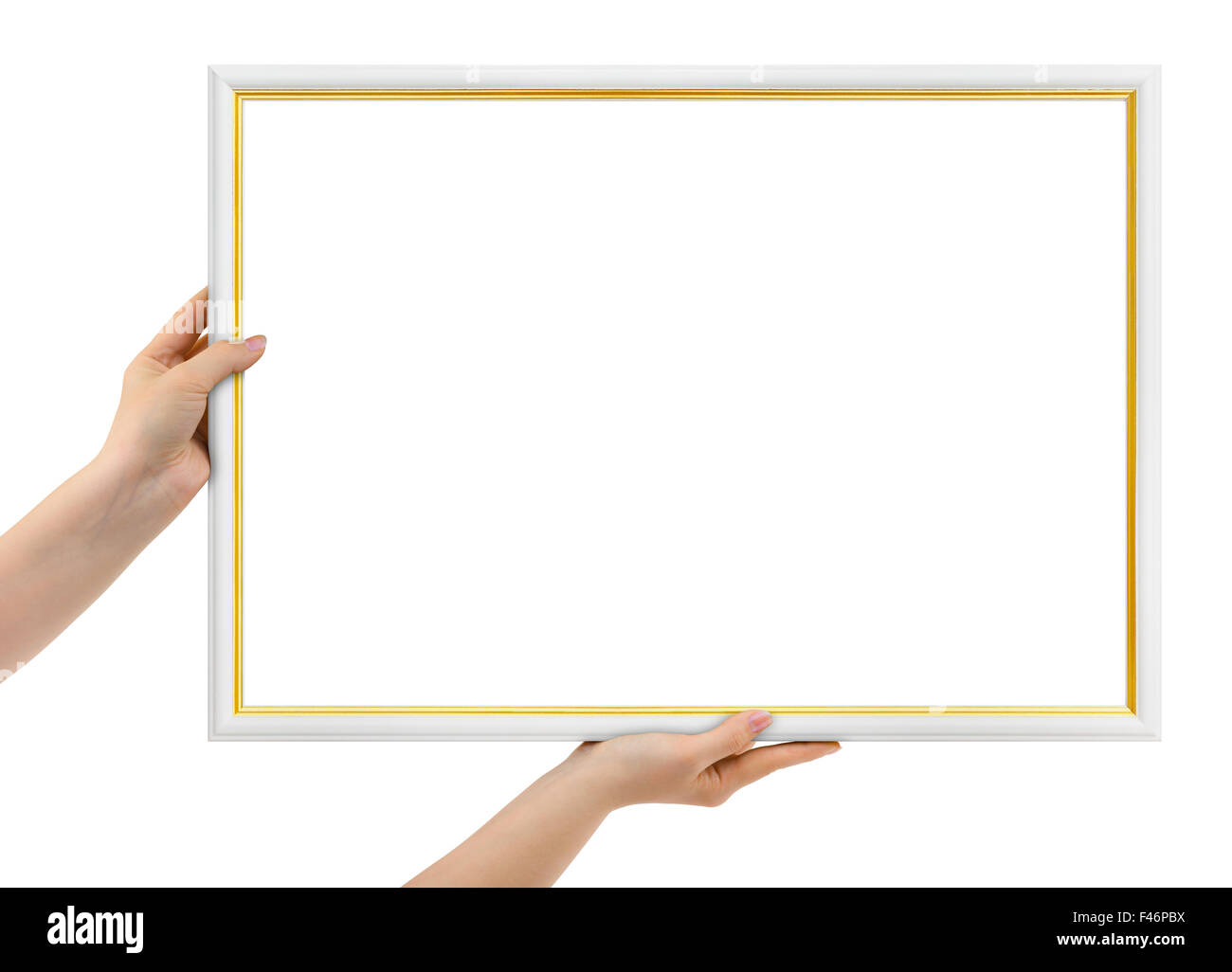 Frame in hands Stock Photo - Alamy