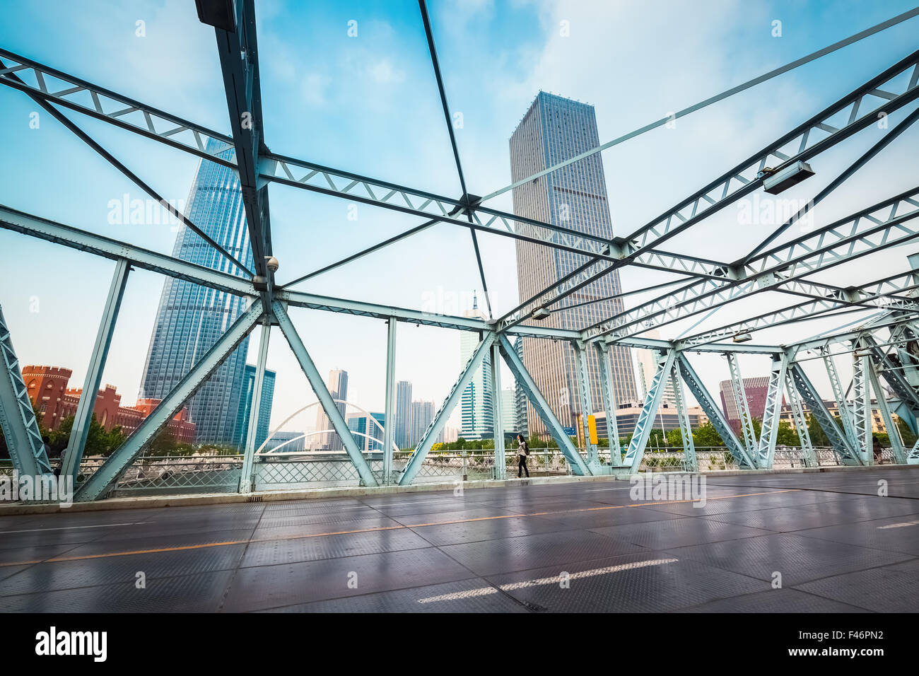 tianjin jiefang bridge closeup Stock Photo - Alamy