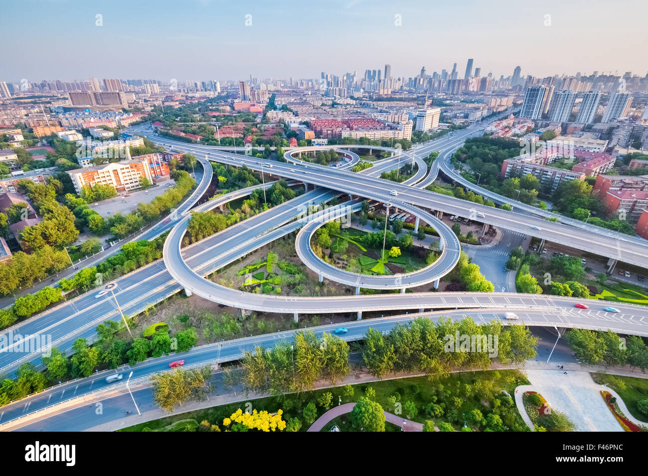 city interchange in tianjin Stock Photo - Alamy