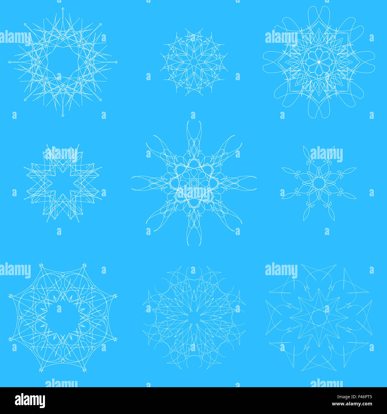 White Snow Flakes Stock Photo - Alamy