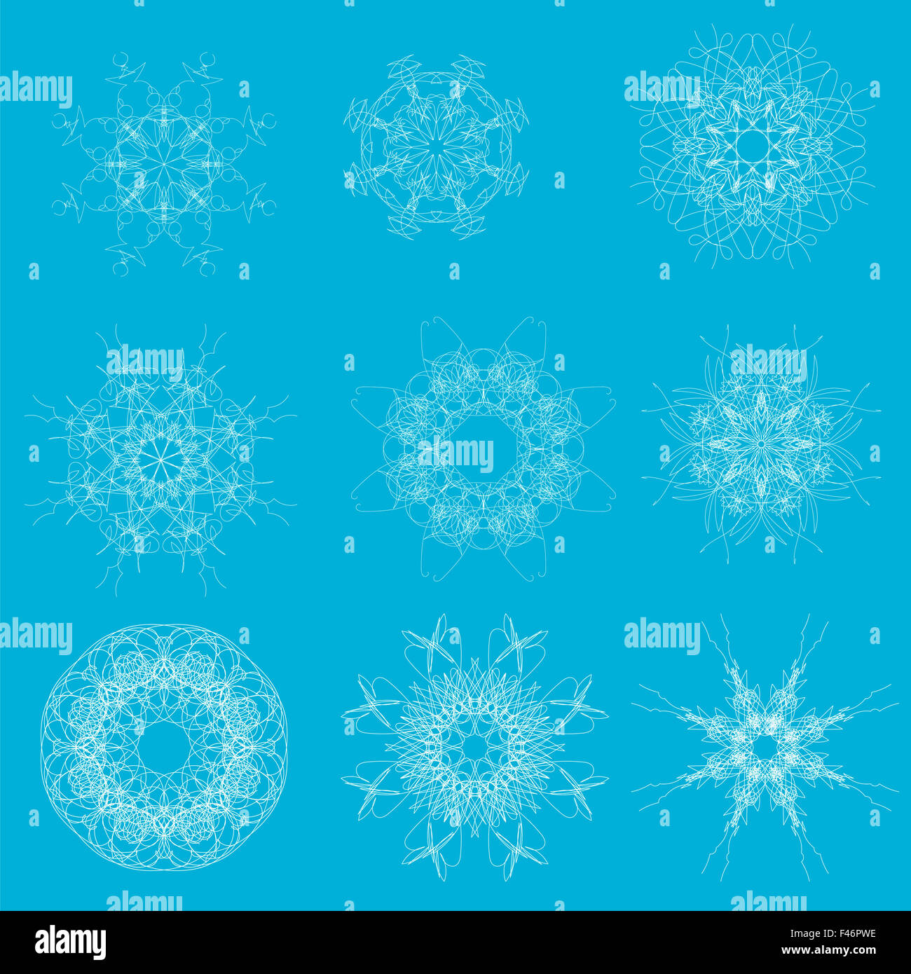 White Snow Flakes Stock Photo - Alamy