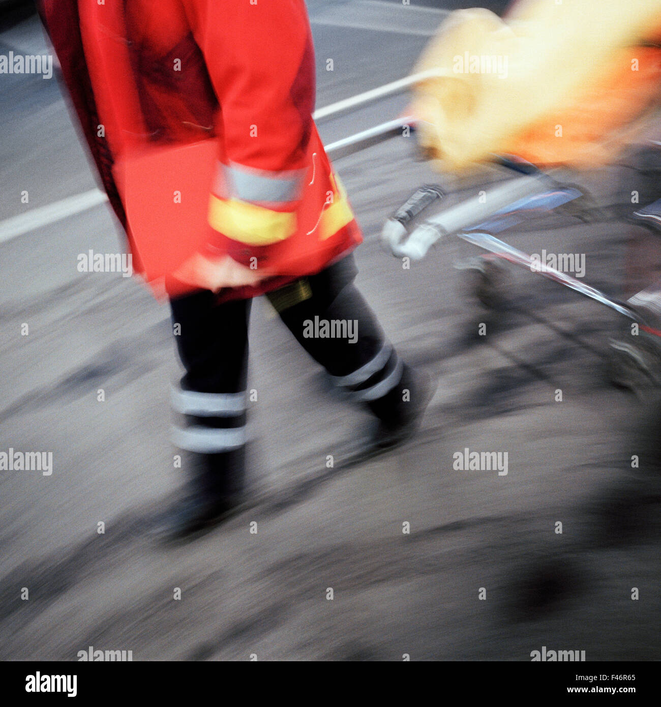 An ambulance driver walking Stock Photo - Alamy