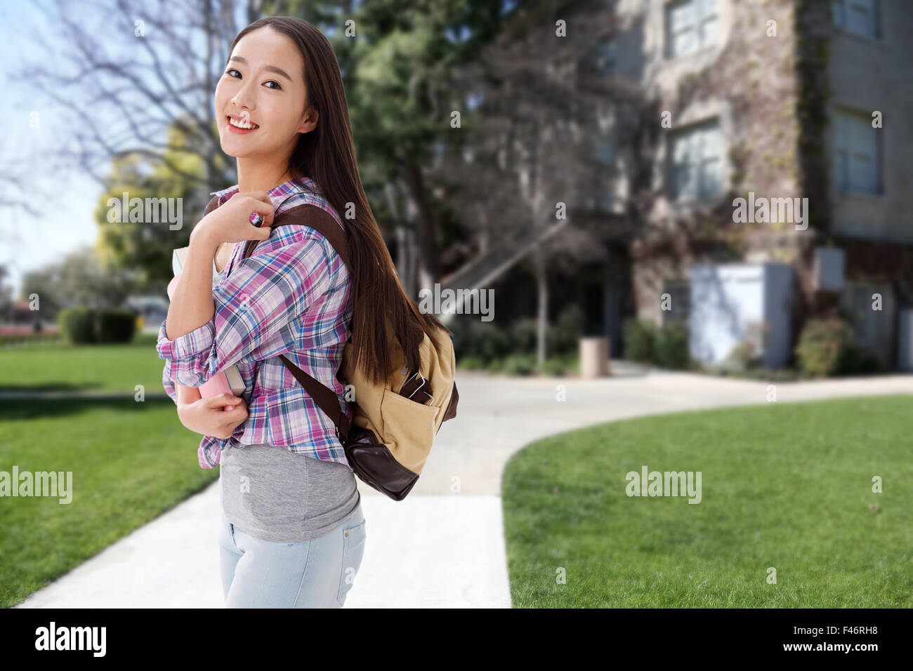 Portrait of college student Stock Photo - Alamy