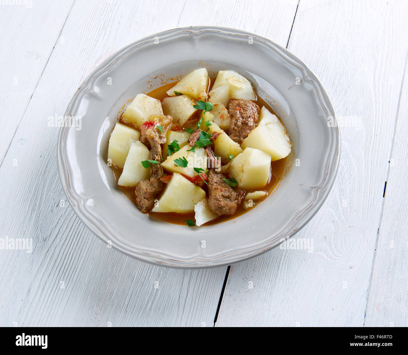 Rossypottu - traditional Finnish dish.stew made using potatoes, some ...