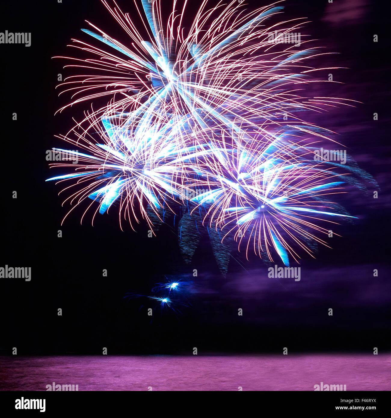 Violet fireworks hi-res stock photography and images - Alamy