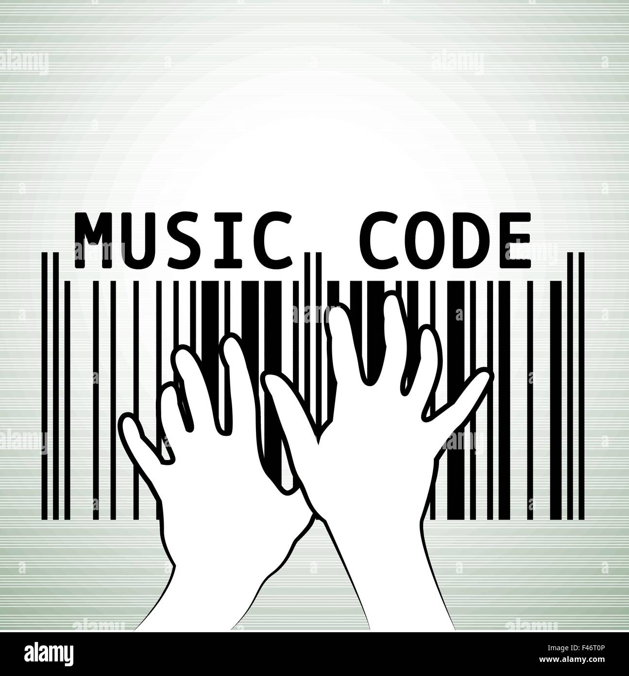 Bar code in musical style. Vector illustration Stock Vector Image & Art ...