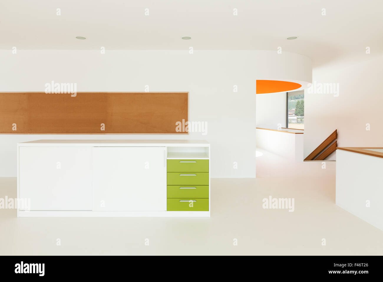 new architecture, interior, modern school, large hall Stock Photo - Alamy