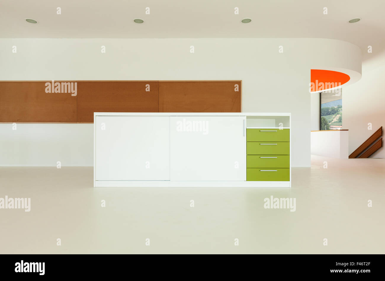 new architecture, interior, elementary school, large hall Stock Photo ...