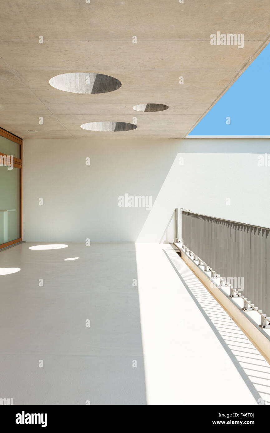 new architecture, modern school, view from balcony Stock Photo - Alamy