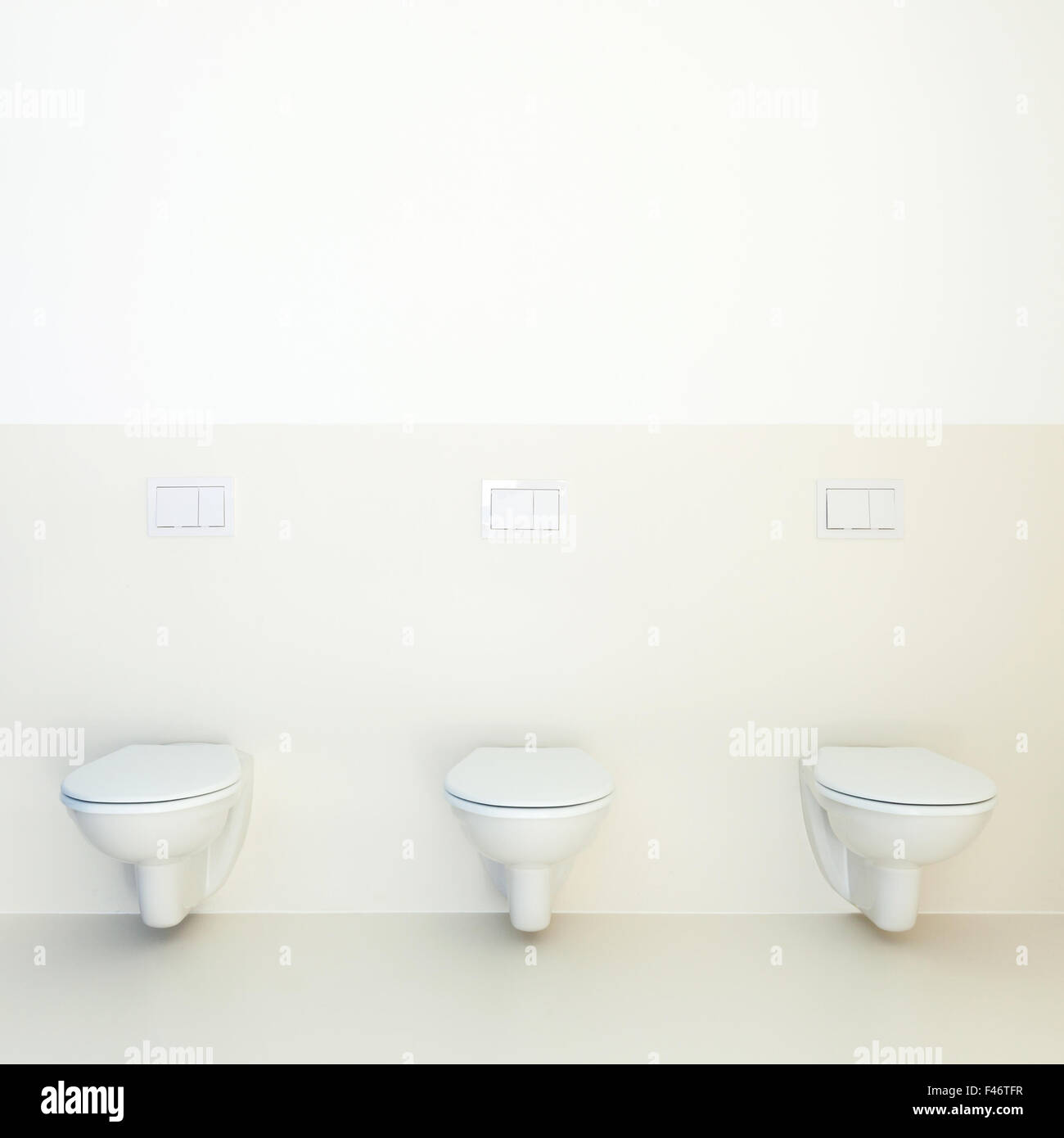 new architecture, public bathroom, toilets in a row Stock Photo - Alamy