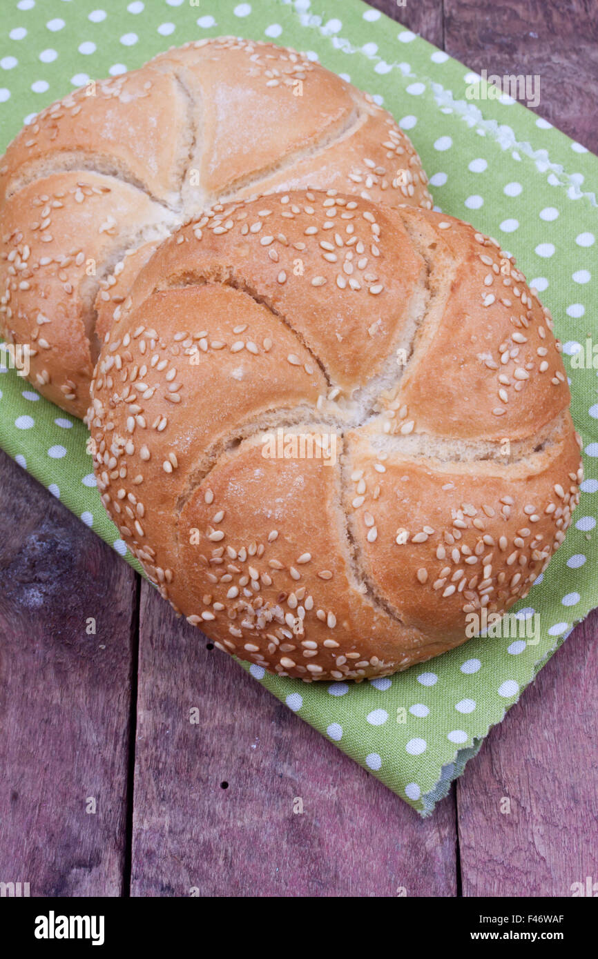 kaiser roll bread Stock Photo - Alamy
