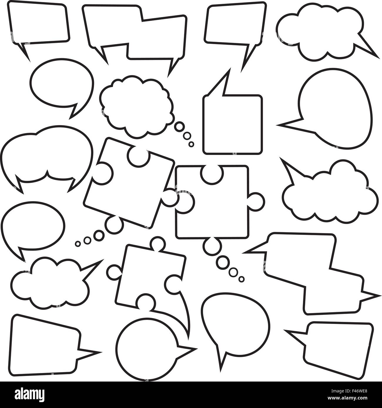Speech bubble collection. Vector illustration Stock Vector Image & Art ...