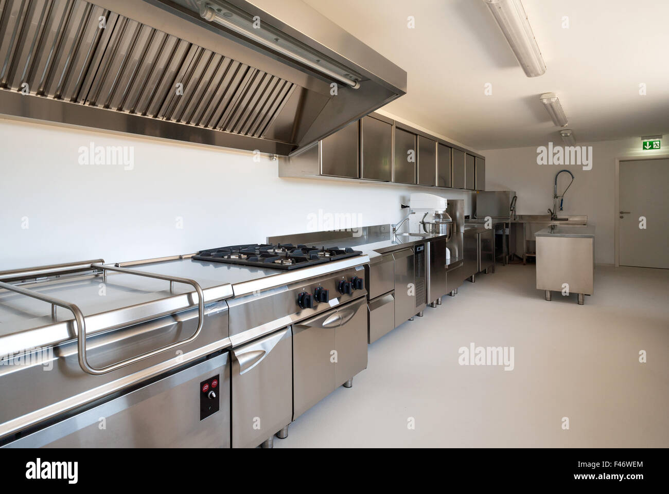 Professional kitchen in modern building Stock Photo - Alamy