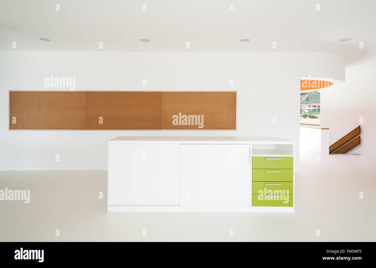 new architecture, interior, elementary school, large hall Stock Photo ...