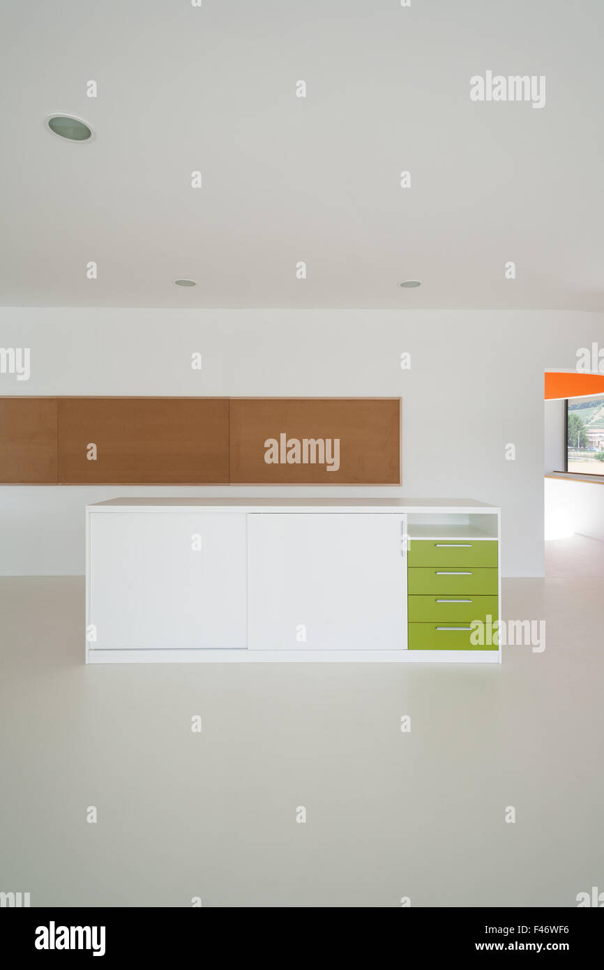 new architecture, interior, elementary school, large hall Stock Photo ...