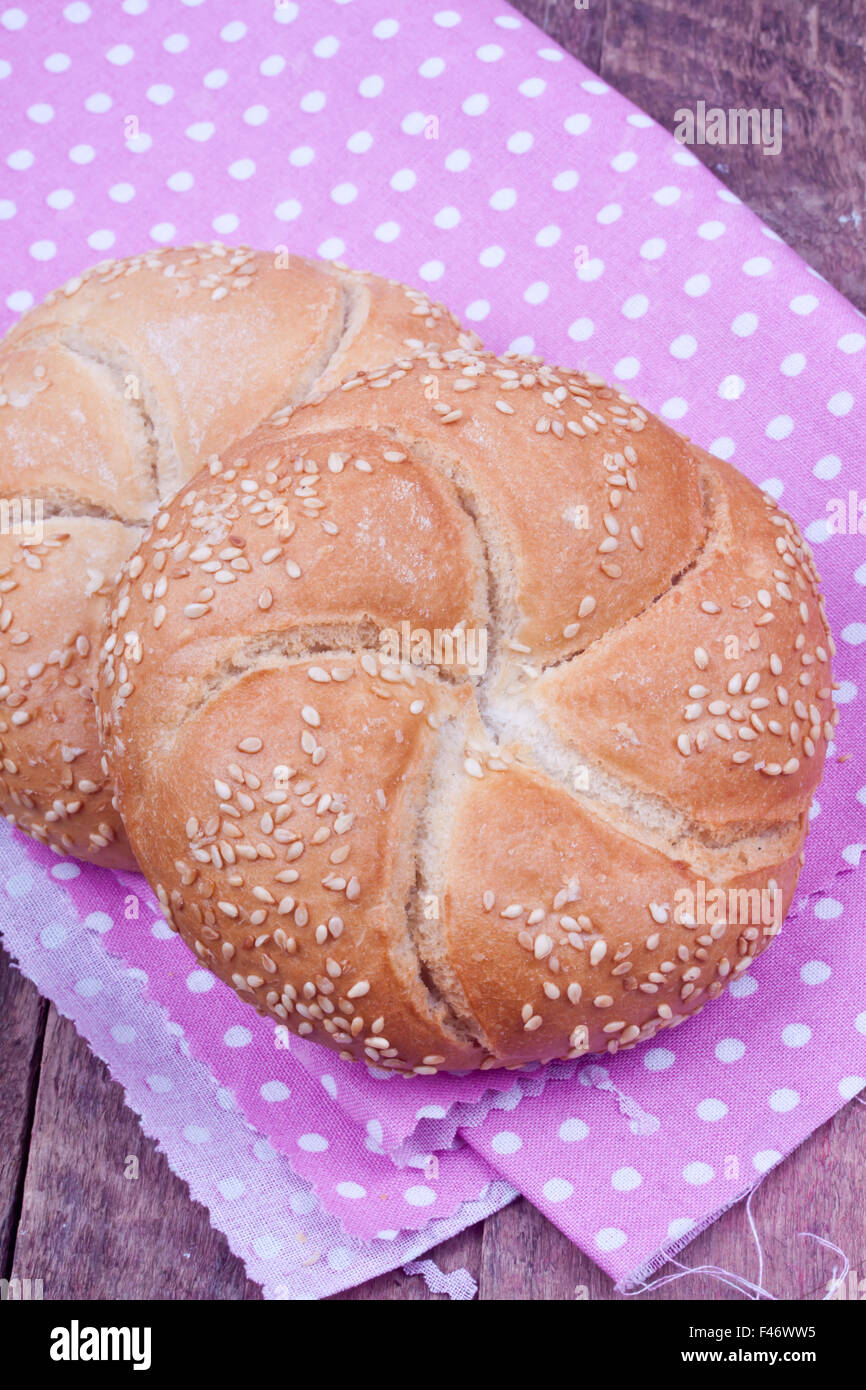 kaiser roll bread Stock Photo - Alamy