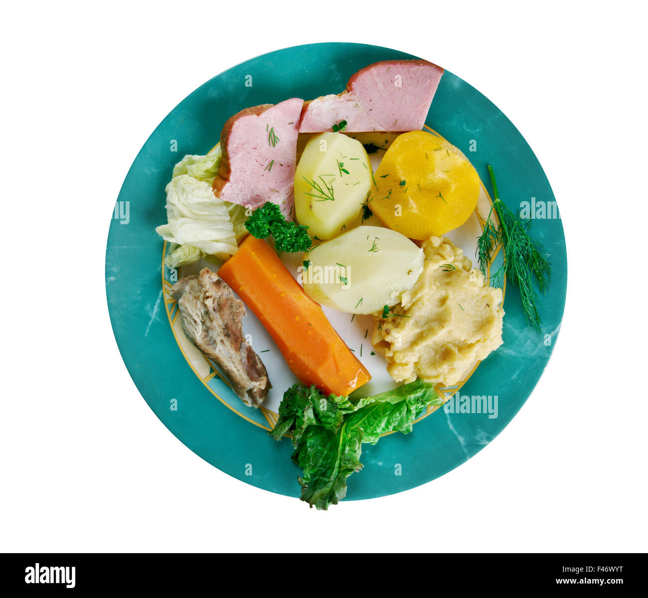 Boiled dinner corned beef Cut Out Stock Images & Pictures - Alamy