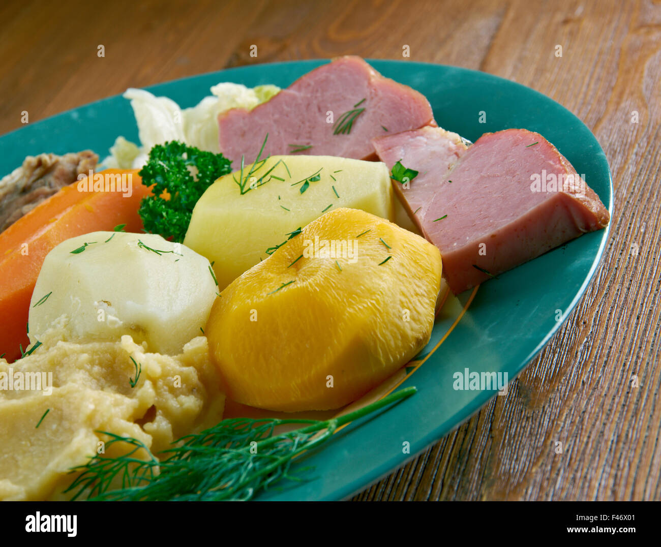 Jiggs dinner - traditional meal of Newfoundland and Labrador, Canada ...