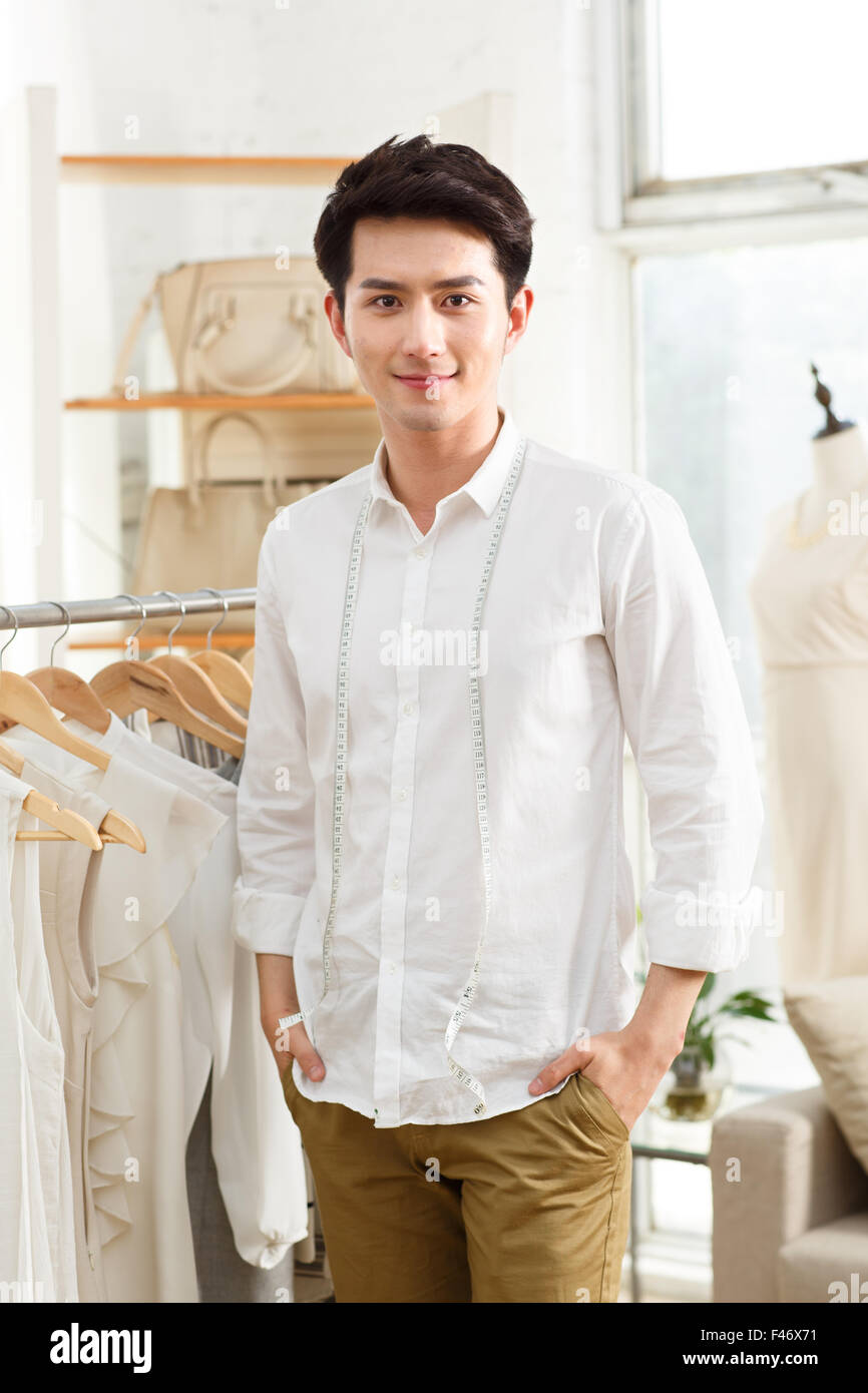 Portrait of young man in studio Stock Photo - Alamy