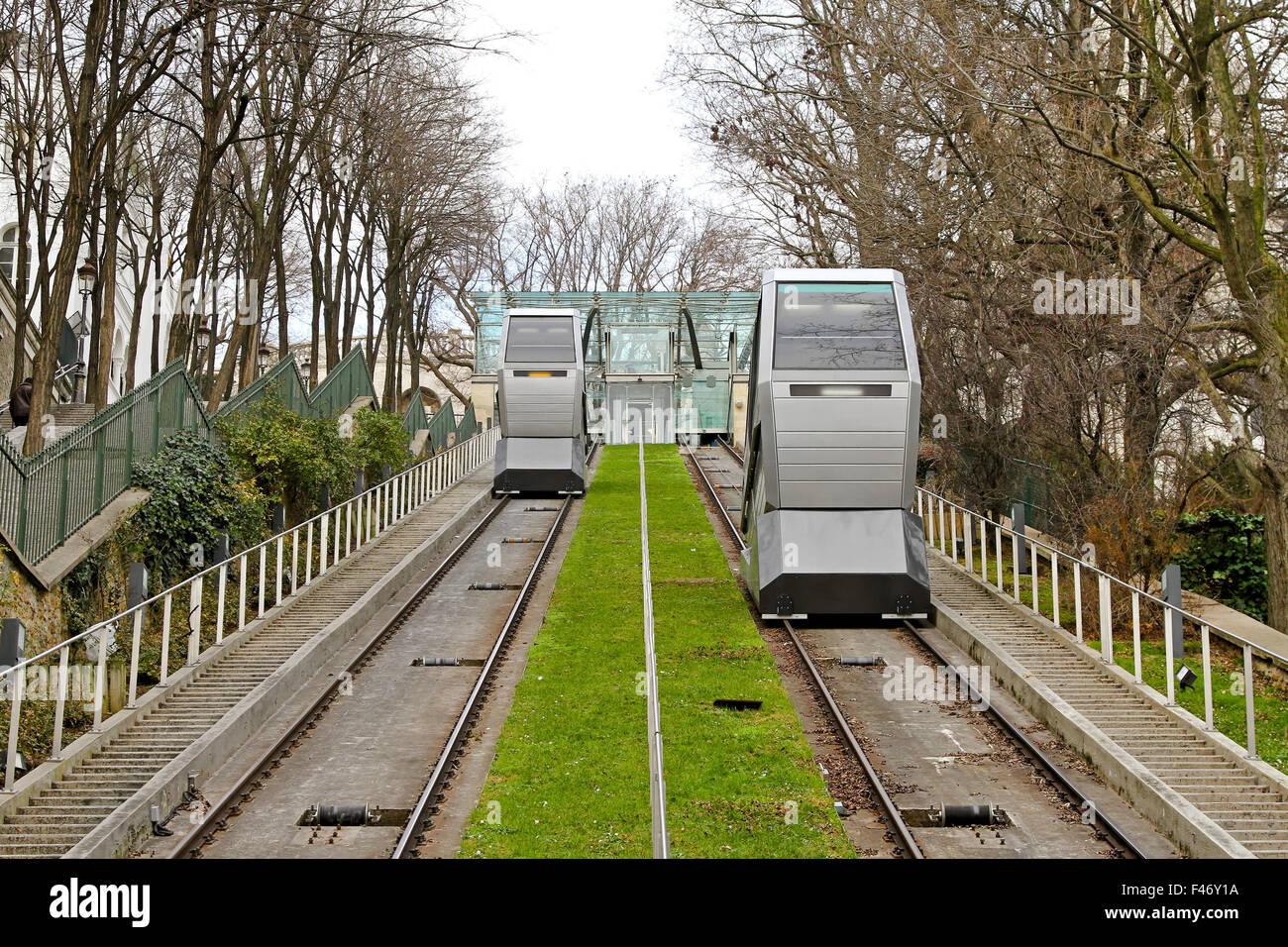 Funicular rails hi-res stock photography and images - Alamy