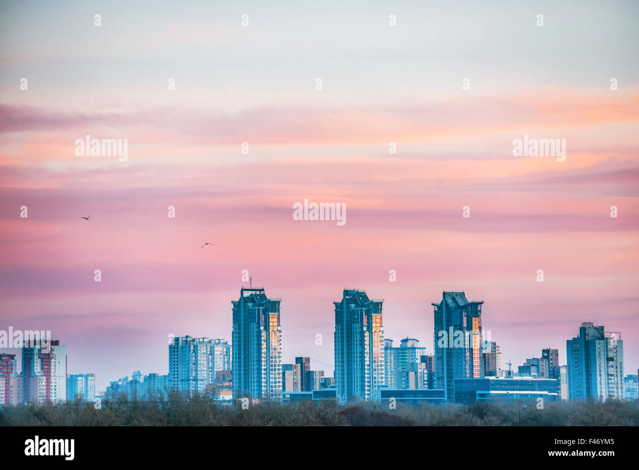 Panorama dnipro city sunset hi-res stock photography and images - Alamy