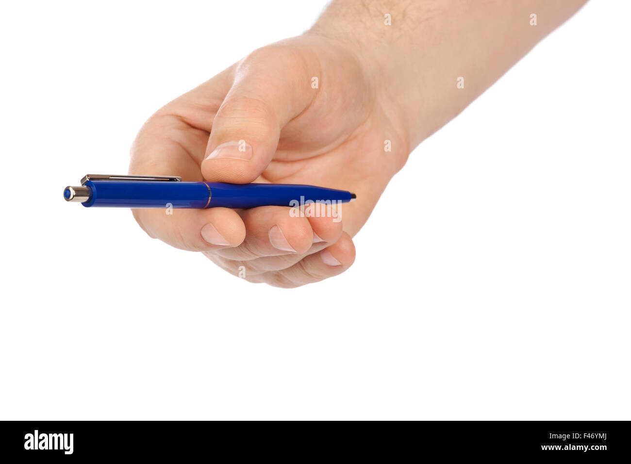 Hand giving pen Stock Photo - Alamy