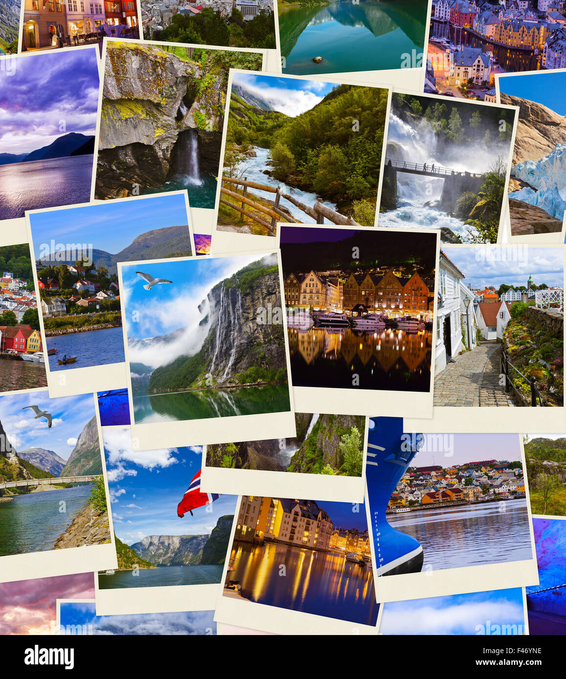 Stack of Norway travel shots Stock Photo - Alamy