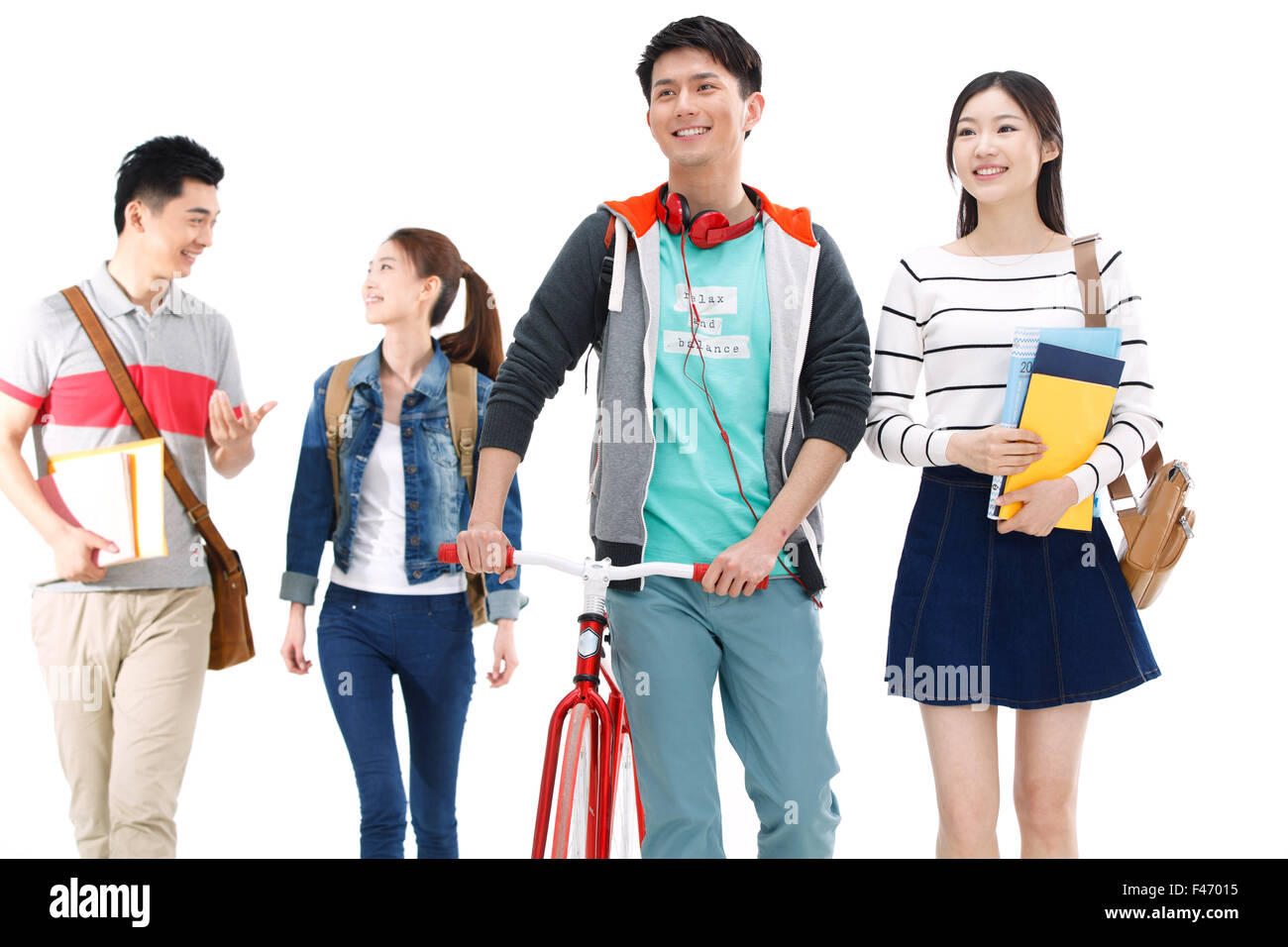 Portrait of four college students Stock Photo - Alamy