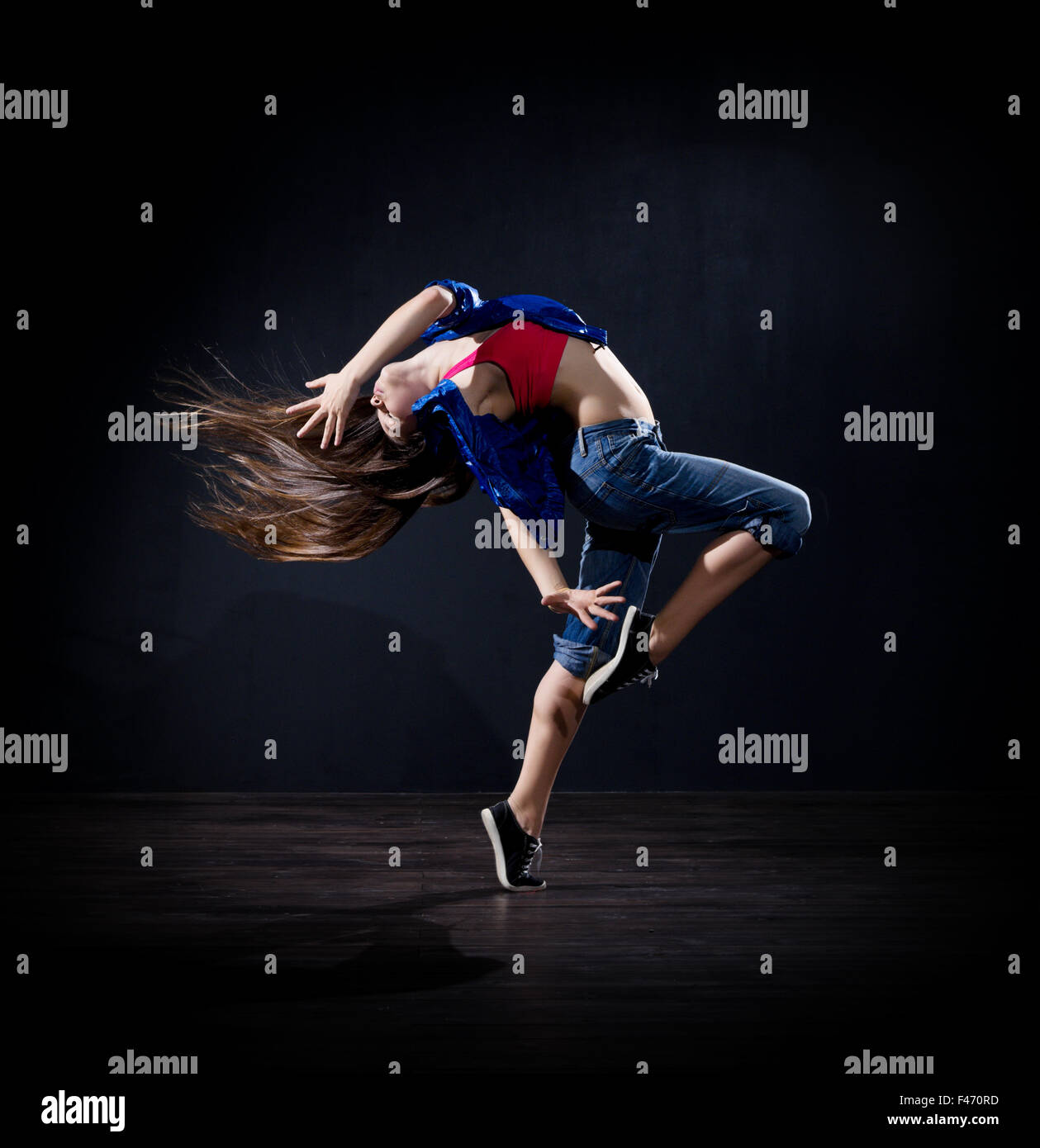 Modern dancer girl (normal version Stock Photo - Alamy