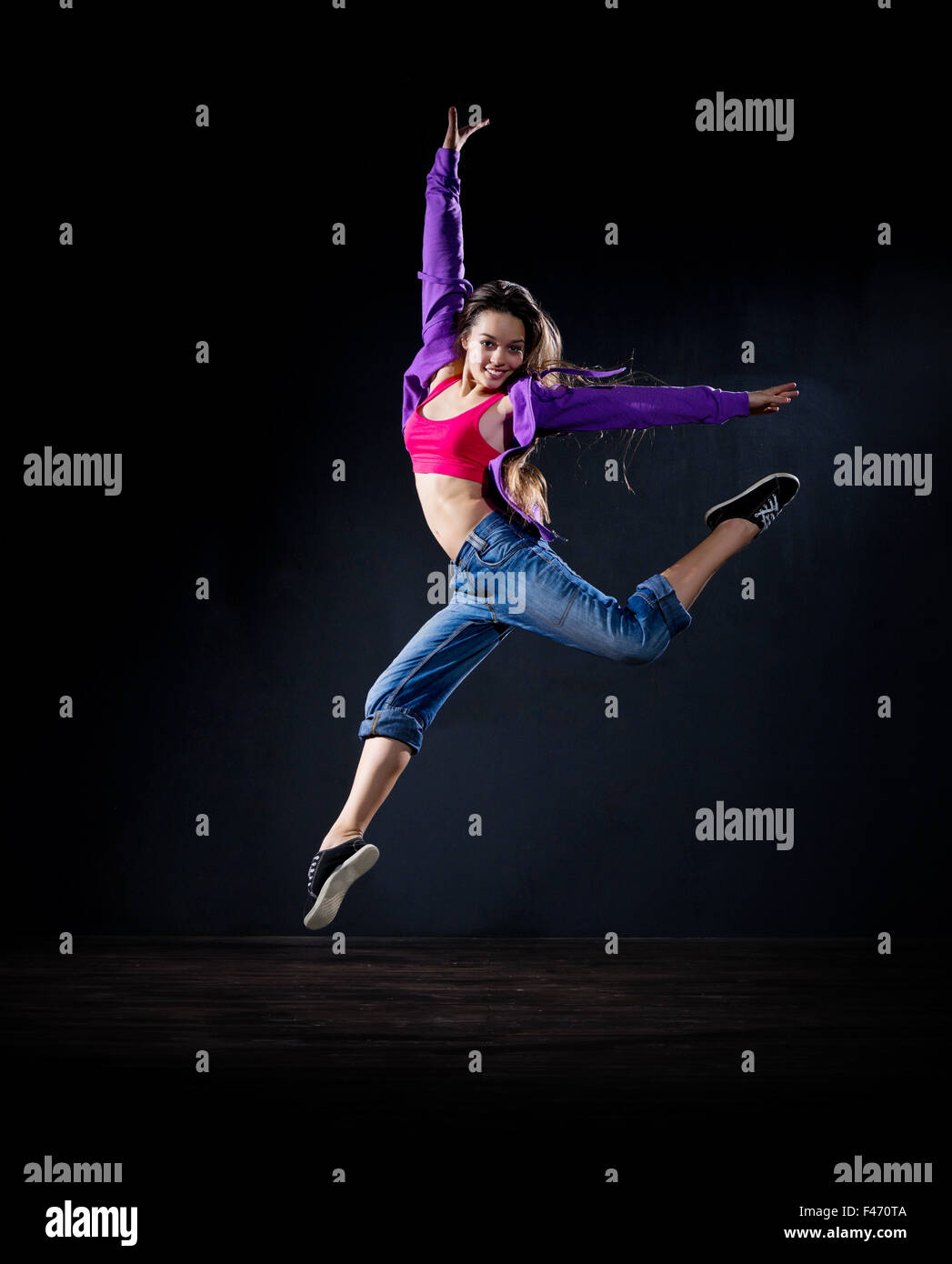 Modern dancer girl (normal version Stock Photo - Alamy