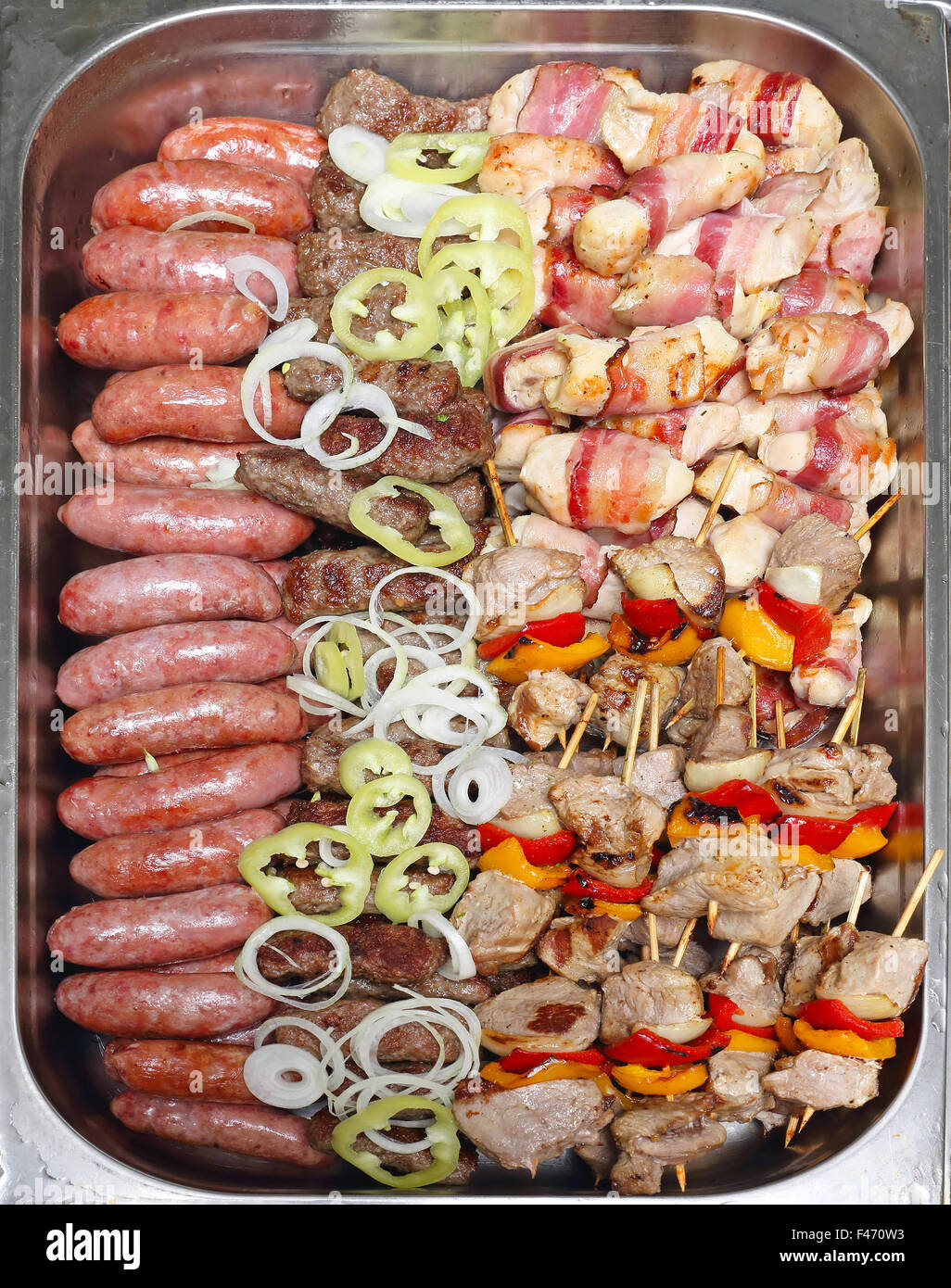 Grilled Mix Meat Stock Photo - Alamy