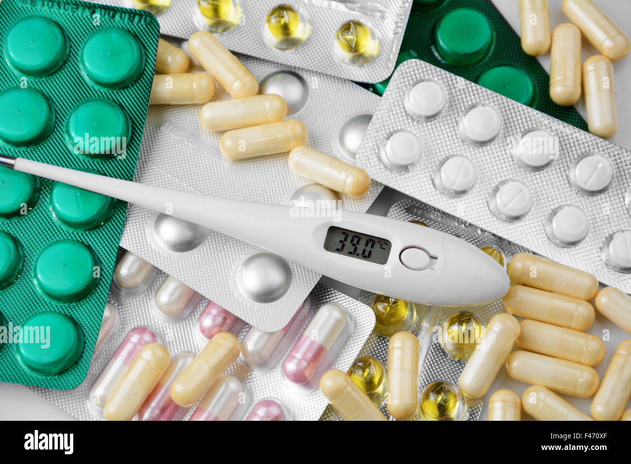 Medications on the table Stock Photo - Alamy