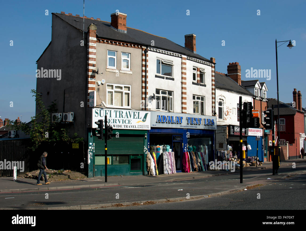 Shops in Stratford Road, Sparkhill, Birmingham, West Midlands, UK Stock ...